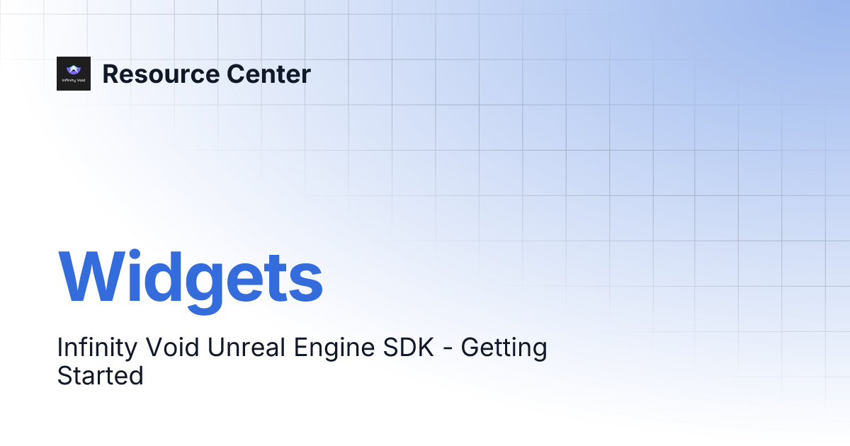 Widgets | Resource Center